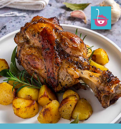 Codillo al horno Receta de la abuela