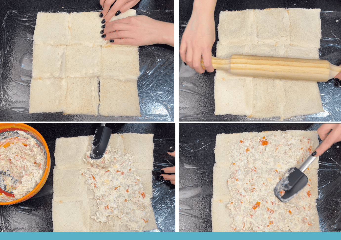 Rollo de Salmón con Pan de Molde: entrante fácil