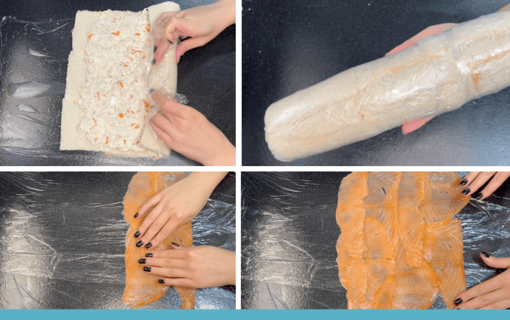 Rollo de Salmón con Pan de Molde: entrante fácil